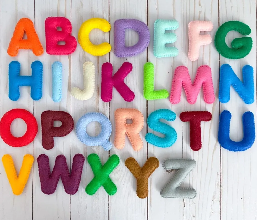 Felt Letter Preschool Felt Learning Alphabet Felt Educational Toy ...