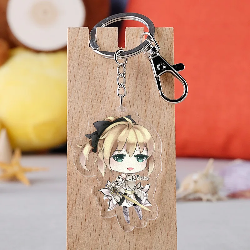 27 Designs Fate Stay Night Custom Acrylic Epoxy Keychain Double Side ...