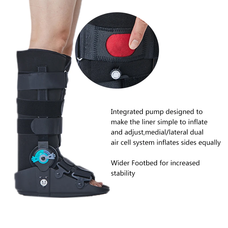 ROM Air Cushion Ankle Sprain Fracture Injury Walker Brace