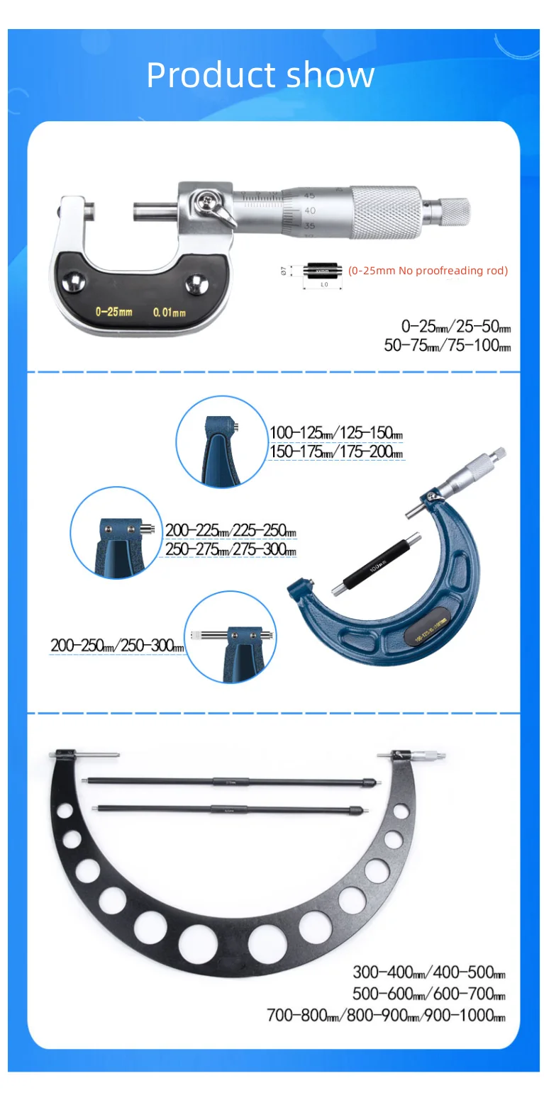 China Chengliang Outside Micrometer Inside Micrometer 0-25-100-150 ...