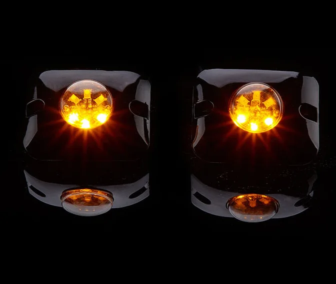 SENKEN Professional Hideaway 3W LED Amber Red Emergency Strobe Hide A ...