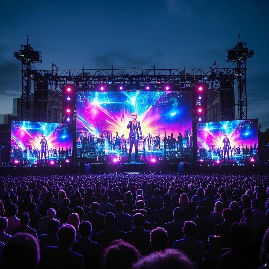 Hot Factory Outdoor Giant Stage Background Led Video Wall P4.81 IP65 ...