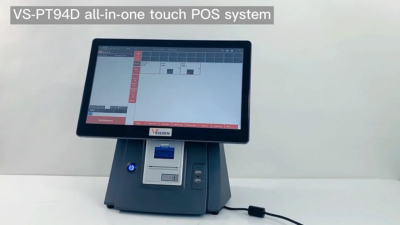 Dual Screen Windows Terminal Touch Caisse Enregistreuse All In One Cash ...