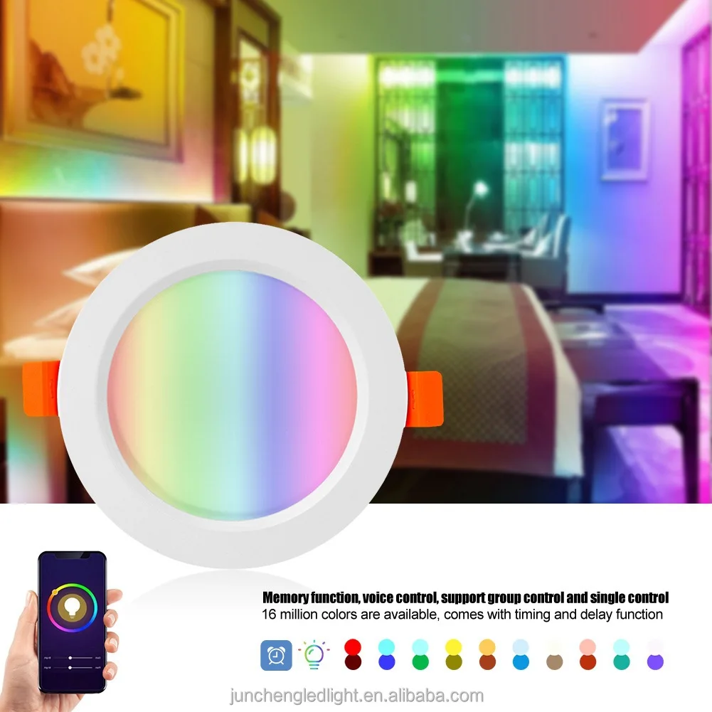 RGB RGBW Led Recessed Downlight 3W 5W 7W 9W 12W 15W AC220V Led Ceiling ...