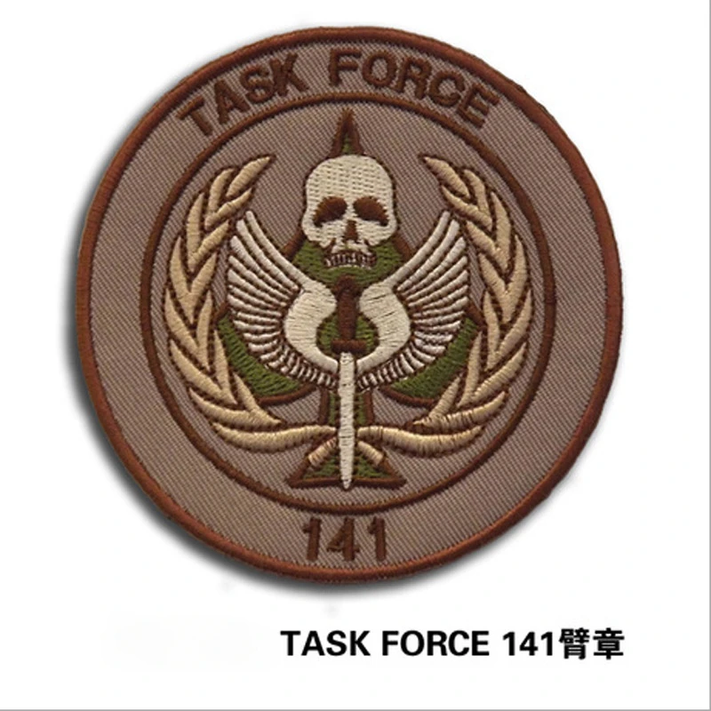 Task 141 UKSF & US Delta Force Embroidery Patches with Hook Loop