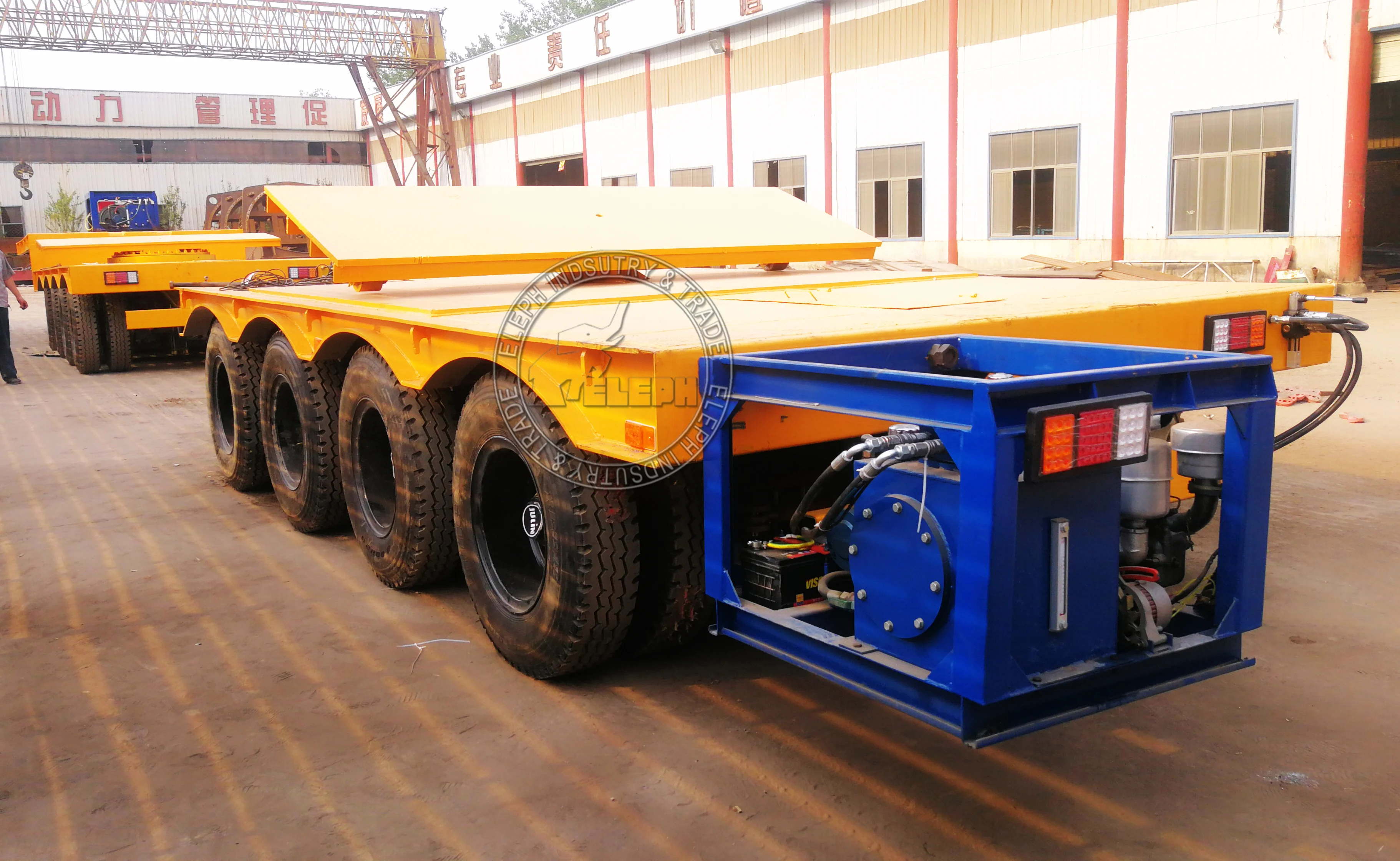 Multi Axles Self-propelled Bridge Transport Dolly Trailer Full Girder ...