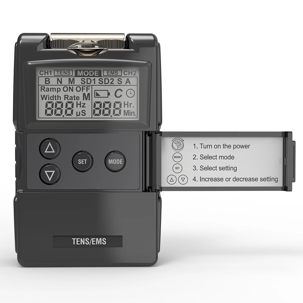 Professional And Compact Tens Machine With Dual Channels For Muscle ...