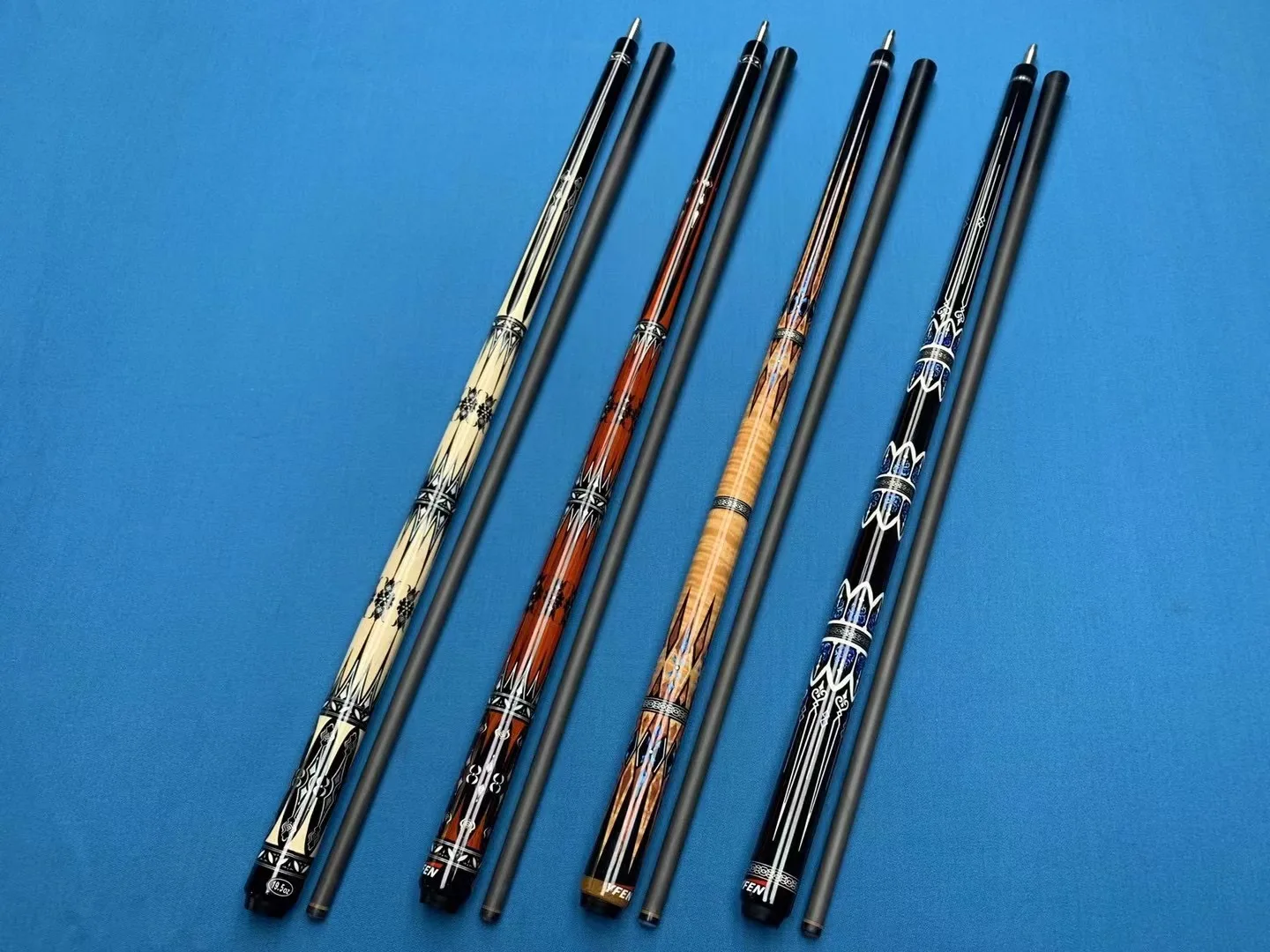 High-tech Yfen Carbon Fiber Shaft Pool Cue Stick - 11.75mm/12.5mm Tip