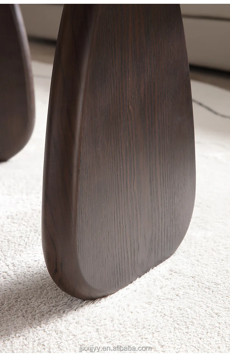 Nordic Simple Solid Wood Coffee Table French Cream Wabi-sabi Style ...