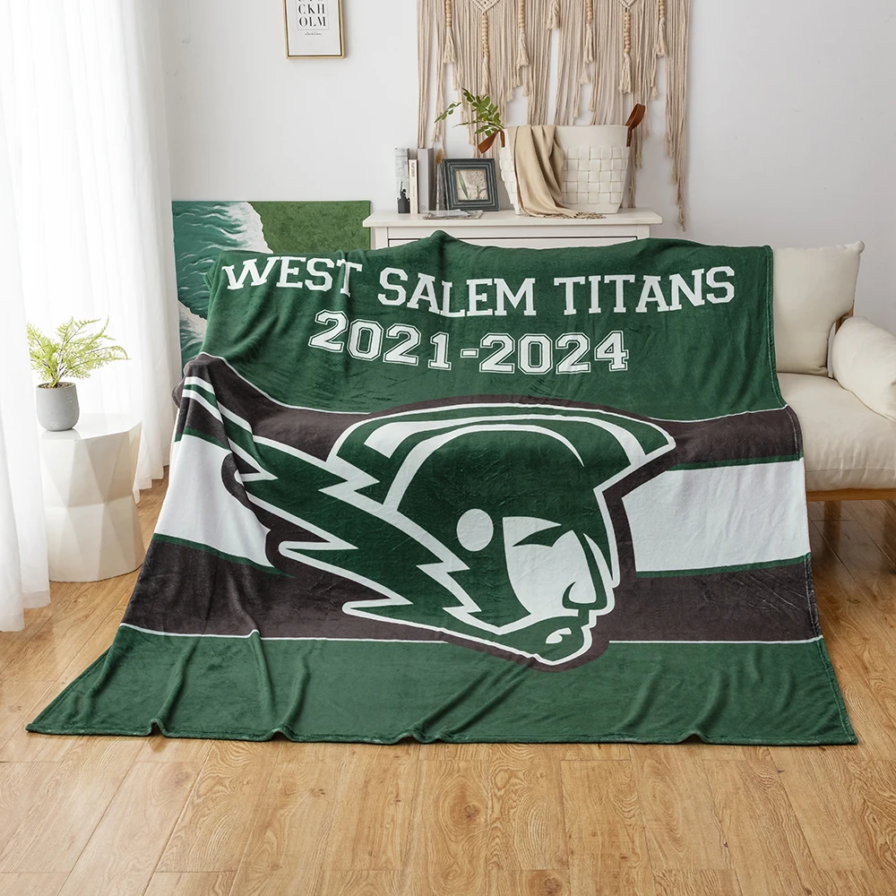 100% Polyester Customize School Team Student Blankets Soft Plush ...