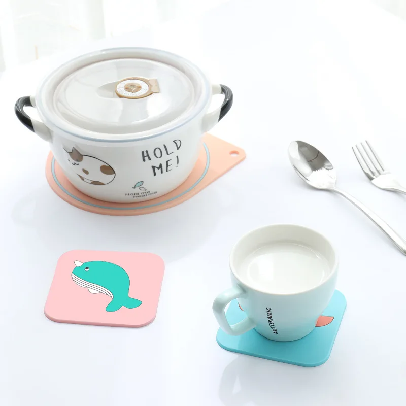 Customized Heat Resistant Silicone Rubber Pvc Cup Mat Promotional Gift ...