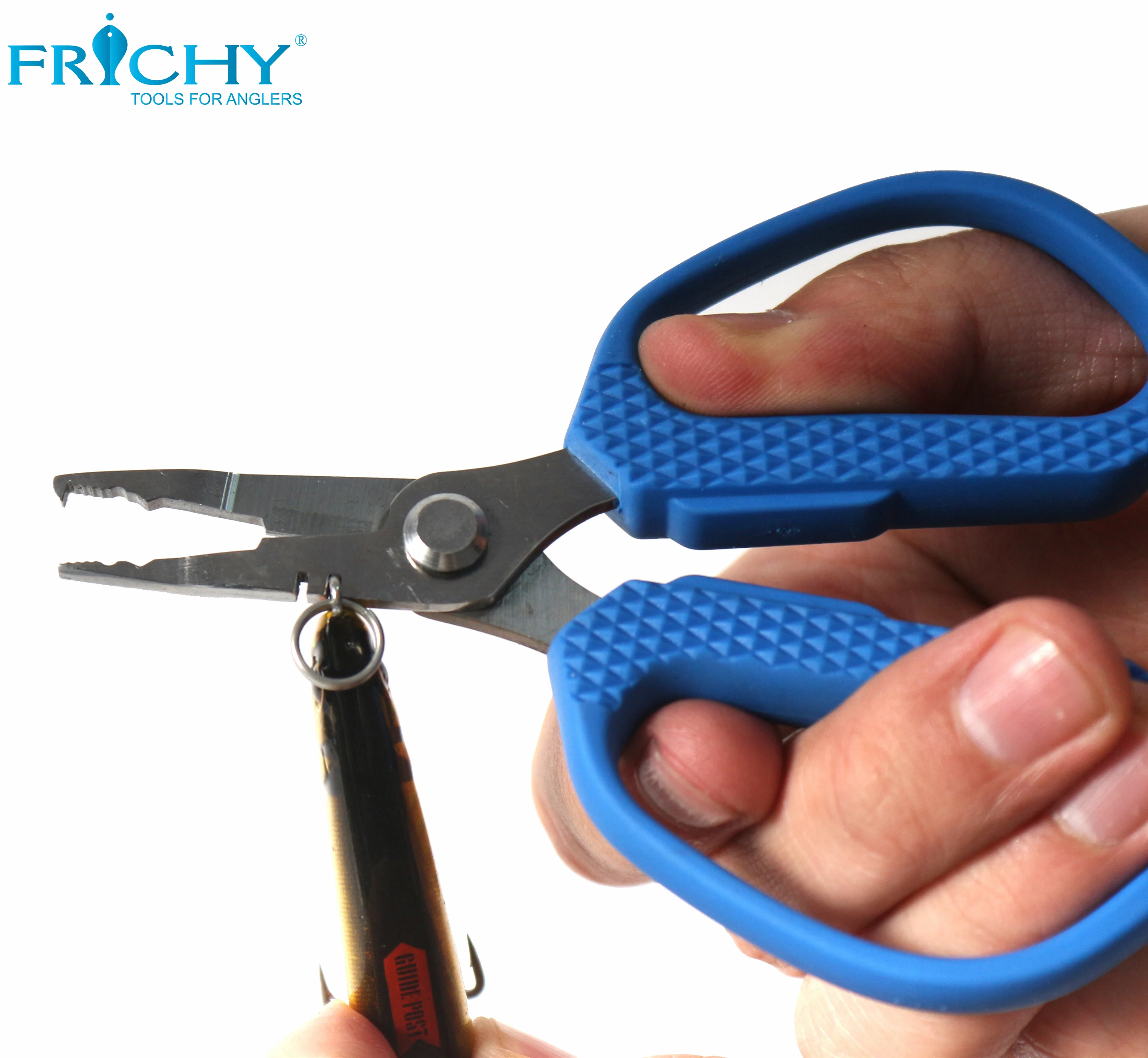 X409-5 Fishing Scissors Stainless Steel Scissors Mini Split Ring Opener ...