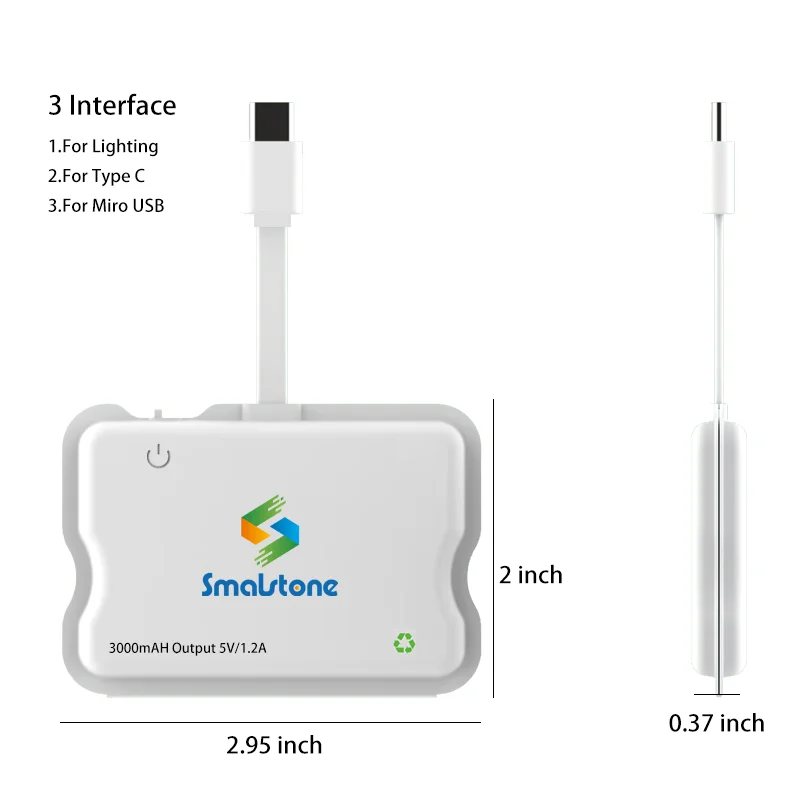 Disposable Power Bank - 1200mah, Quick Charge, Portable