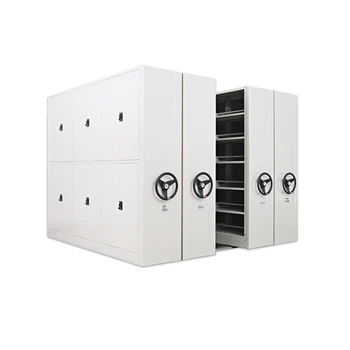 Metal Rack Mass Shelf Library Steel Document Moving Storage Mobile ...