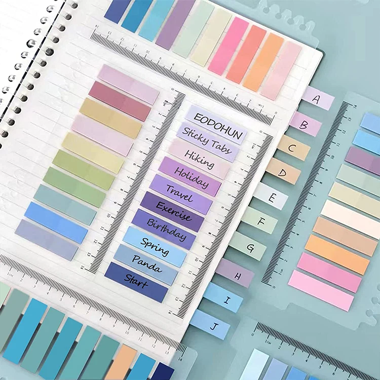 Customizable Waterproof Sticky Note Tabs - Perfect for Dividers