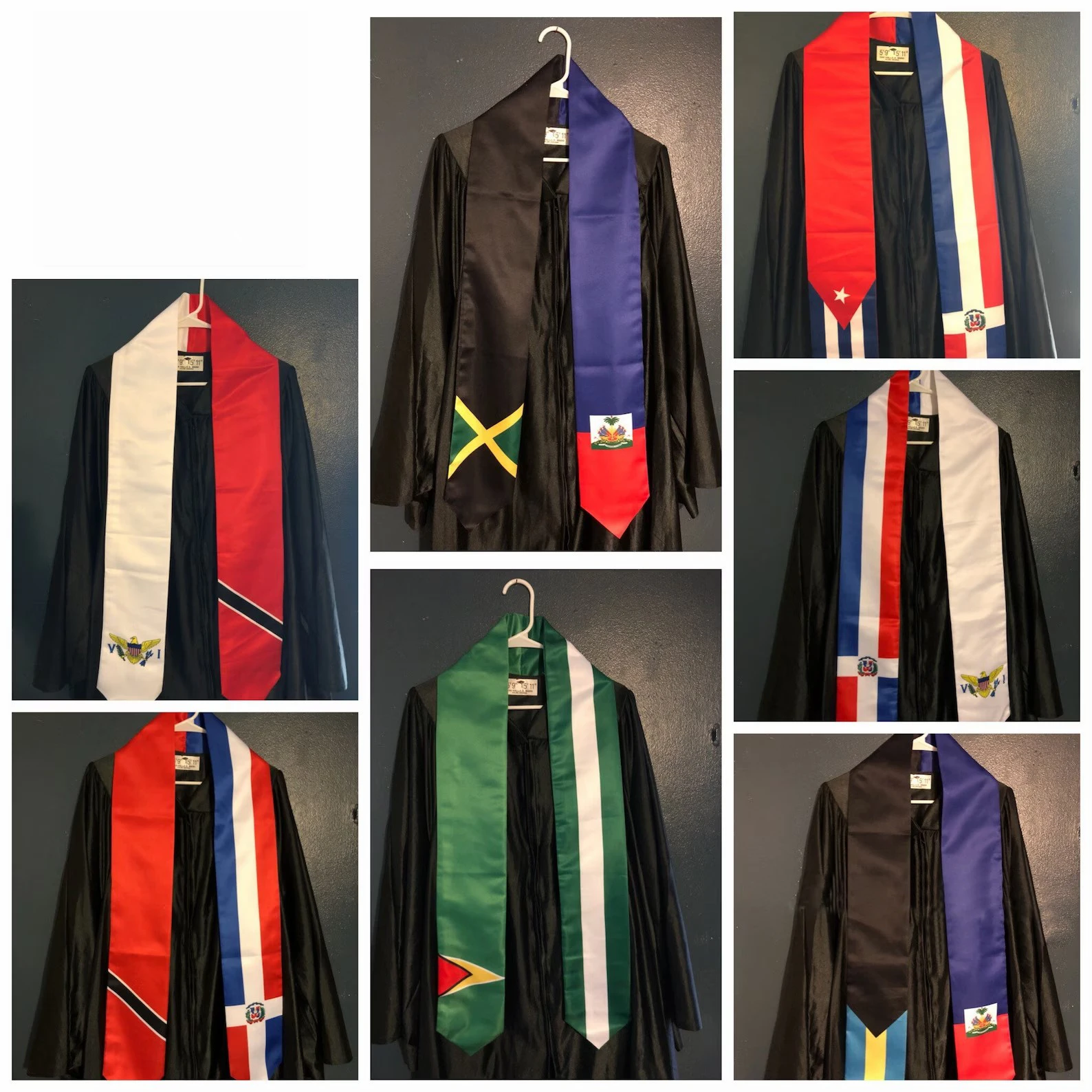 Custom 2024 Graduation Stole Sublimation High School Sash Polyester ...