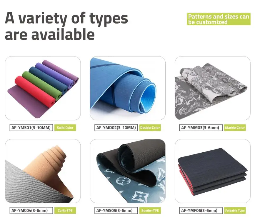 Custom Printed Eco-Friendly TPE Yoga Mats - Thick & Durable