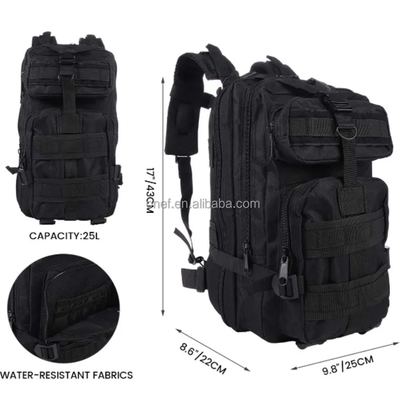 25l Wholesale Tactical Bug Out Bag 3p Outdoor Camping Assault Backpack ...