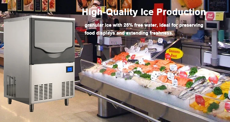 Granular Ice Machine 120kg/24hours Cost-effective Automatic Air Cooled ...