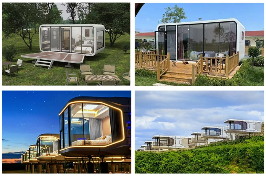 Luxury Prefab Houses 20ft/40ft Prefab House Modulat Tiny Homes Steel ...