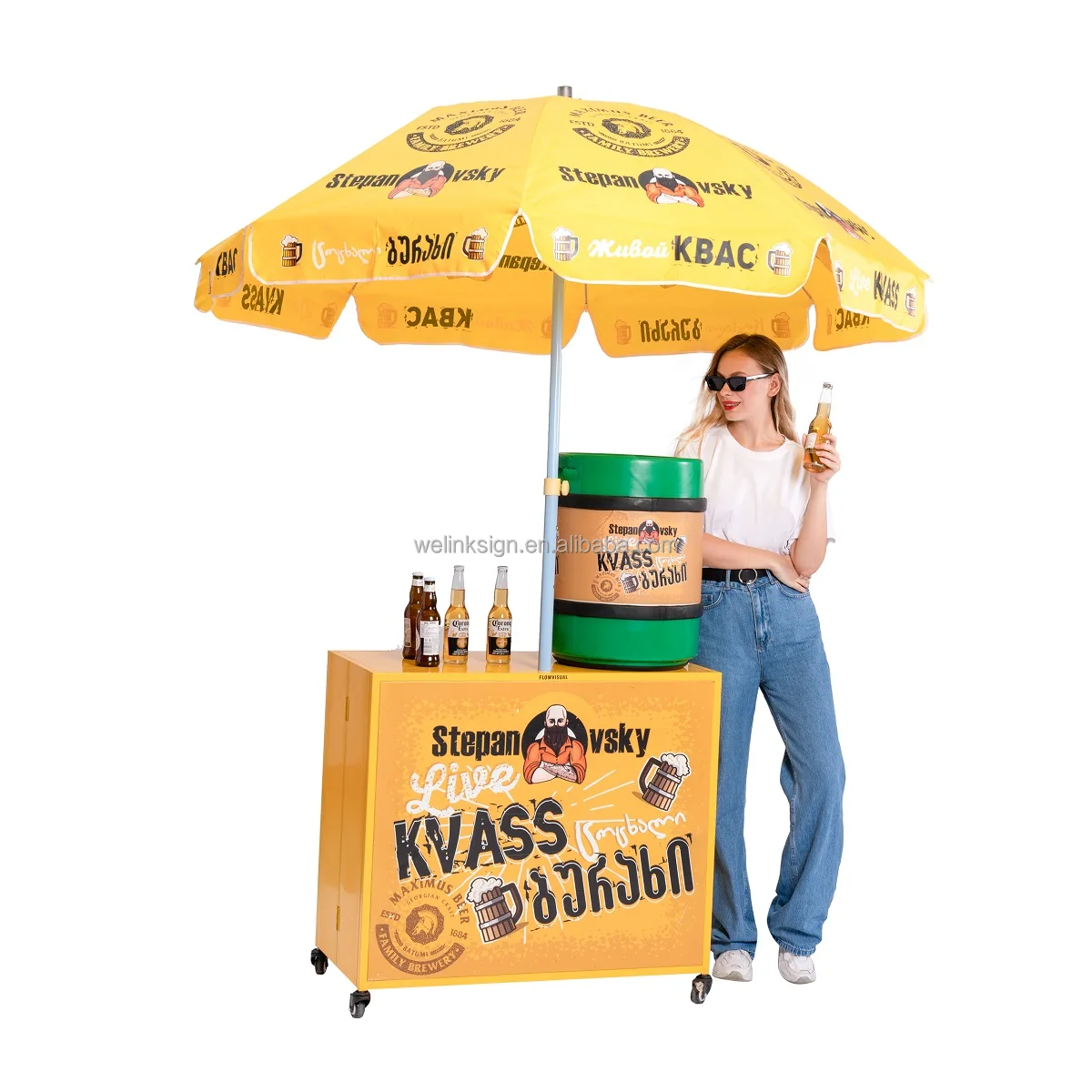 Metal Folding Beer Promotion Street Vending Cart| Alibaba.com