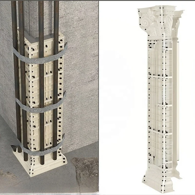 resin injection construction columns formwork plastic mould cement ...