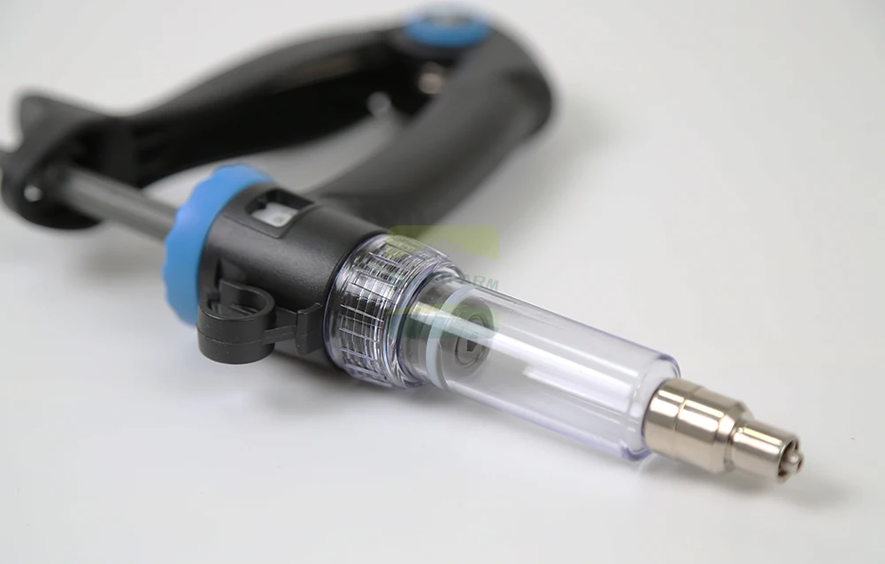 Livestock Farm Durable Plastic Continuous Injector Blue+Black 1-10ml ...