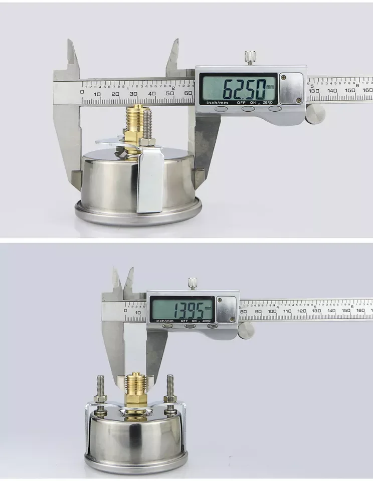 62.3mm (2.5 Inches) Npt1/4 Thread Connection Spring Tube Manometer ...