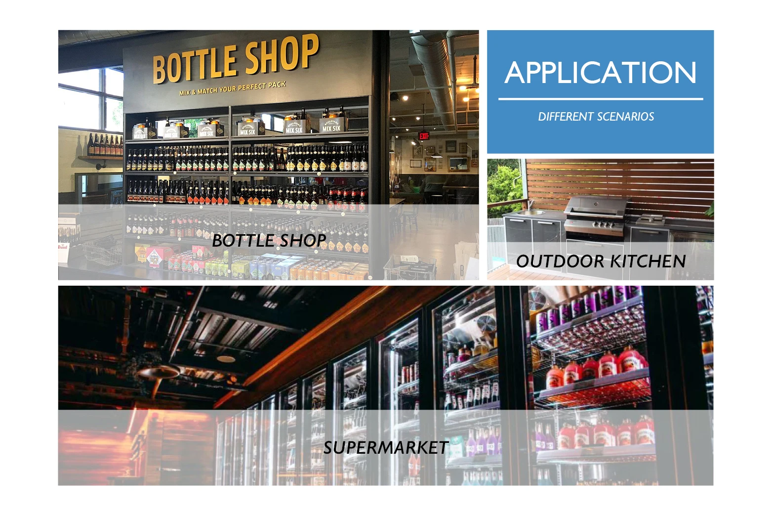 Commercial Beer Fridge Back Bar Cooler Restaurant Beer Equipment Mini ...