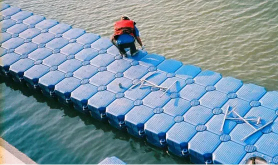 Plastic Floating Bridge Pontoon Floats Modular Floating Dock Jet Ski ...