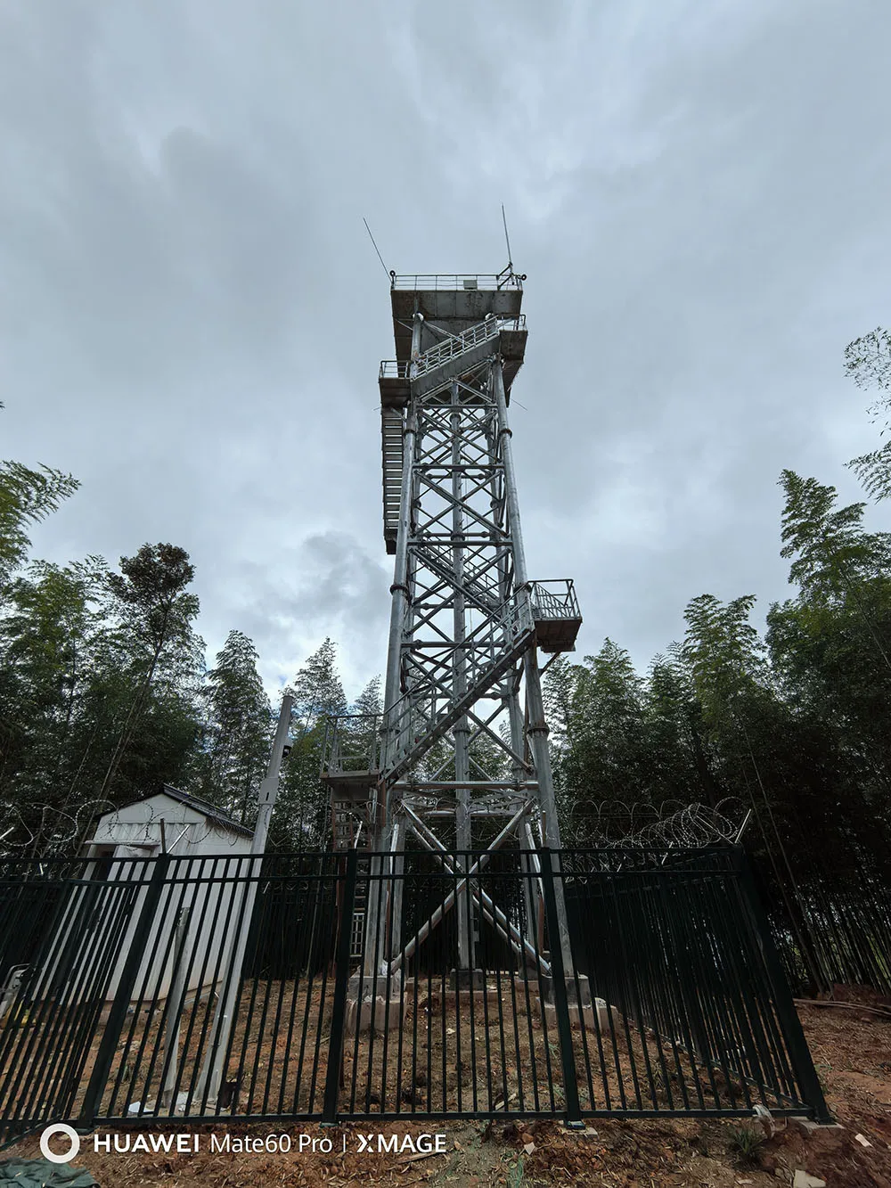 Telecommunication Accessory Prefabricated Steel Lookout Tower Guard ...