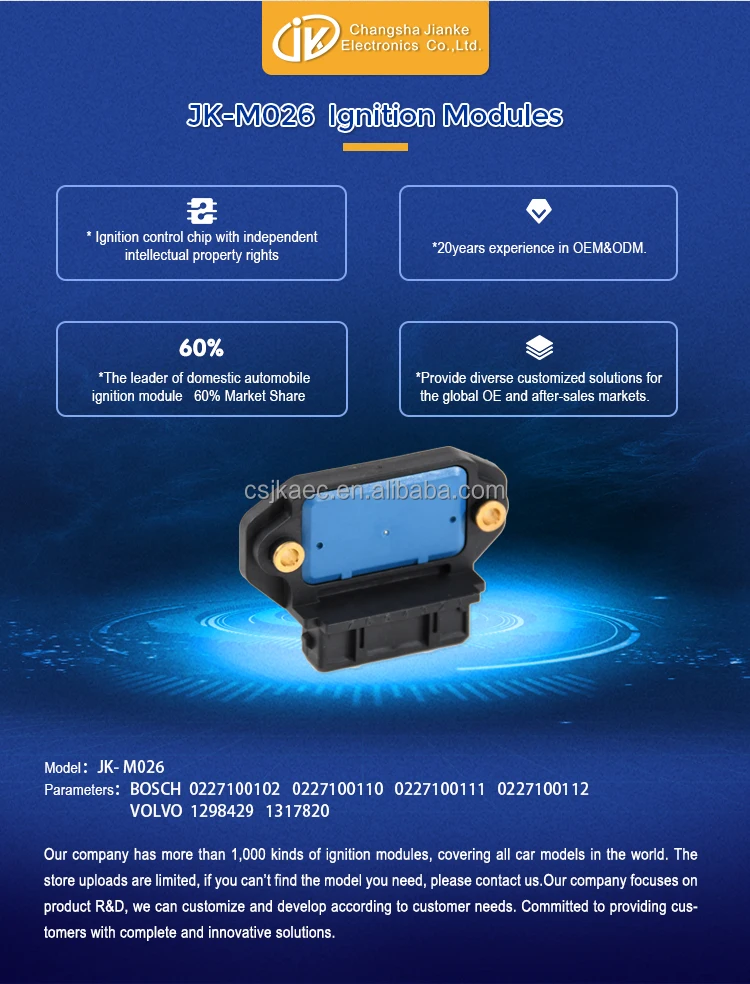Jk-m026 Ignition Module Oe 0227100102 0227100110 0227100111 0227100112 ...