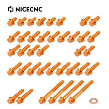 Nicecnc Billet Aluminum Dirt Bike Parts Orange Engine Bolts Screws Kit ...