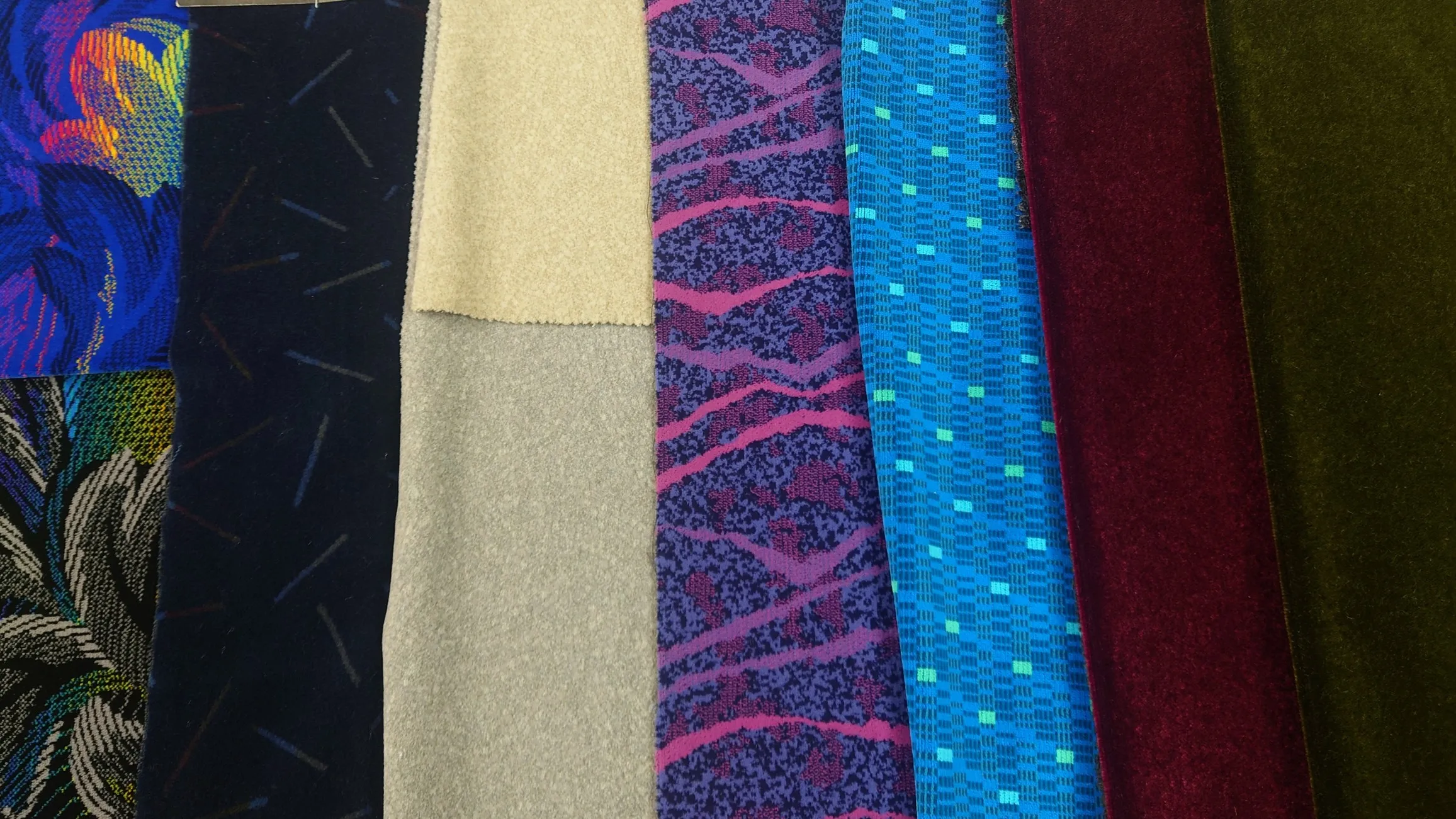 High Quality Train Car Seat Moquette Japan Women's Embellished Fabric