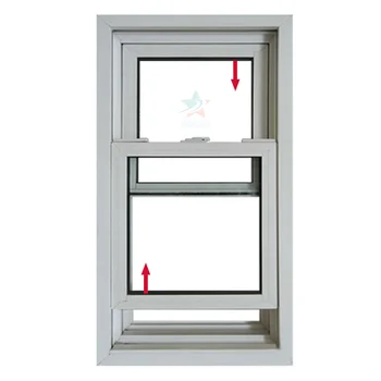 American Style Upvc Double Hung Window Sash Vertical Sliding Window ...