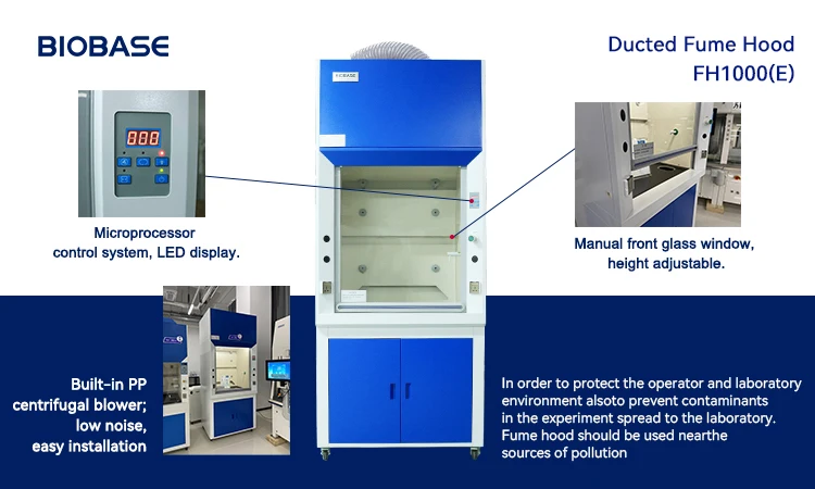 Biobase China Ducted Fume Hood Microprocessor Control Led Display Mini ...