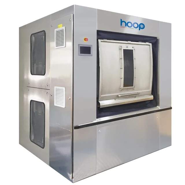 Hoop 100kg Barrier Washing Machine Washer Extractor For Hospital Hotel ...