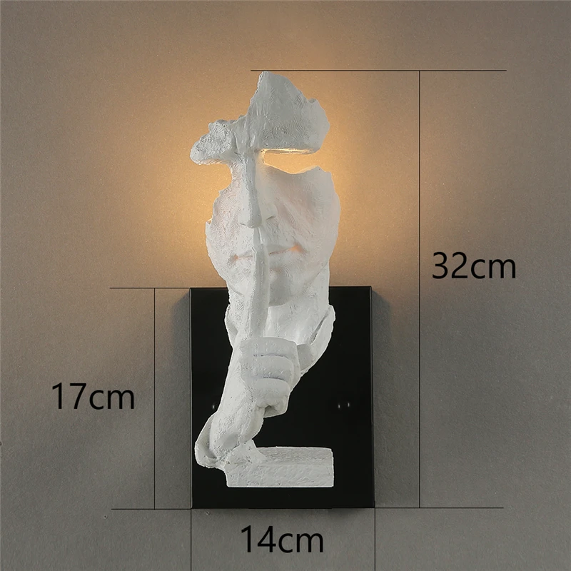 Loft Face Wall Lamp - Creative Retro LED Light for Home