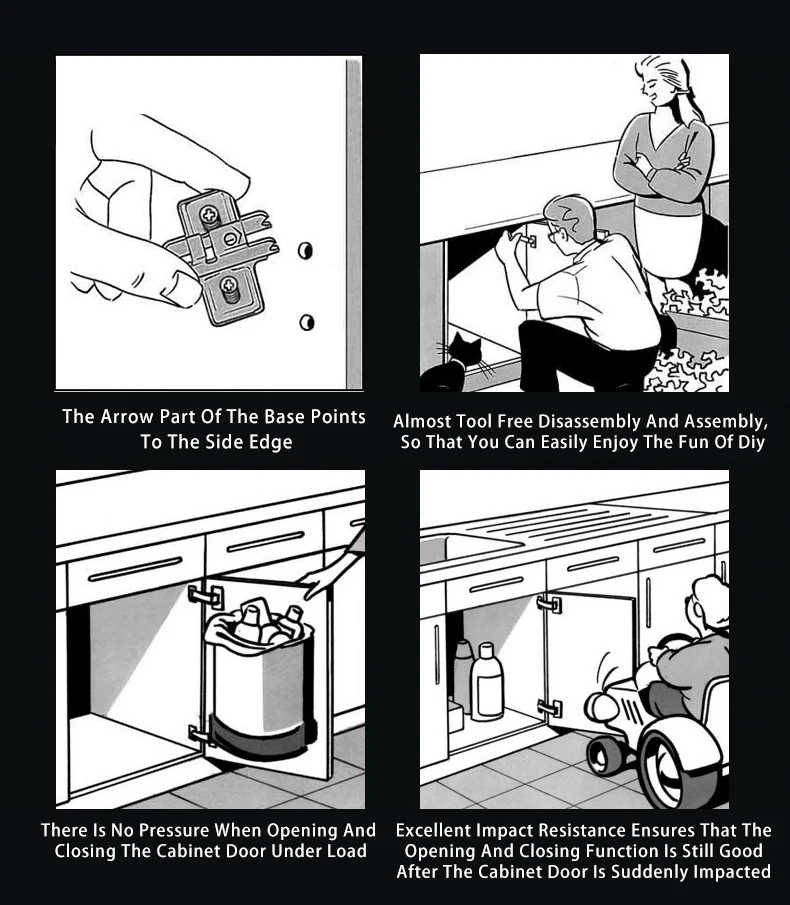 Yabely Wholesale Kitchen Cabinet Special Angle 35mm Cup 165 Degree ...