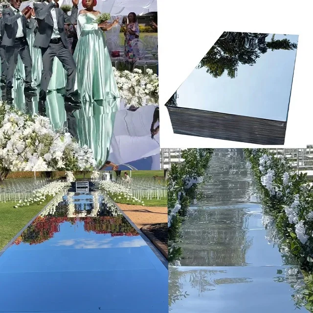 Reflective Aisle Runner Mirror Carpet for Wedding Events