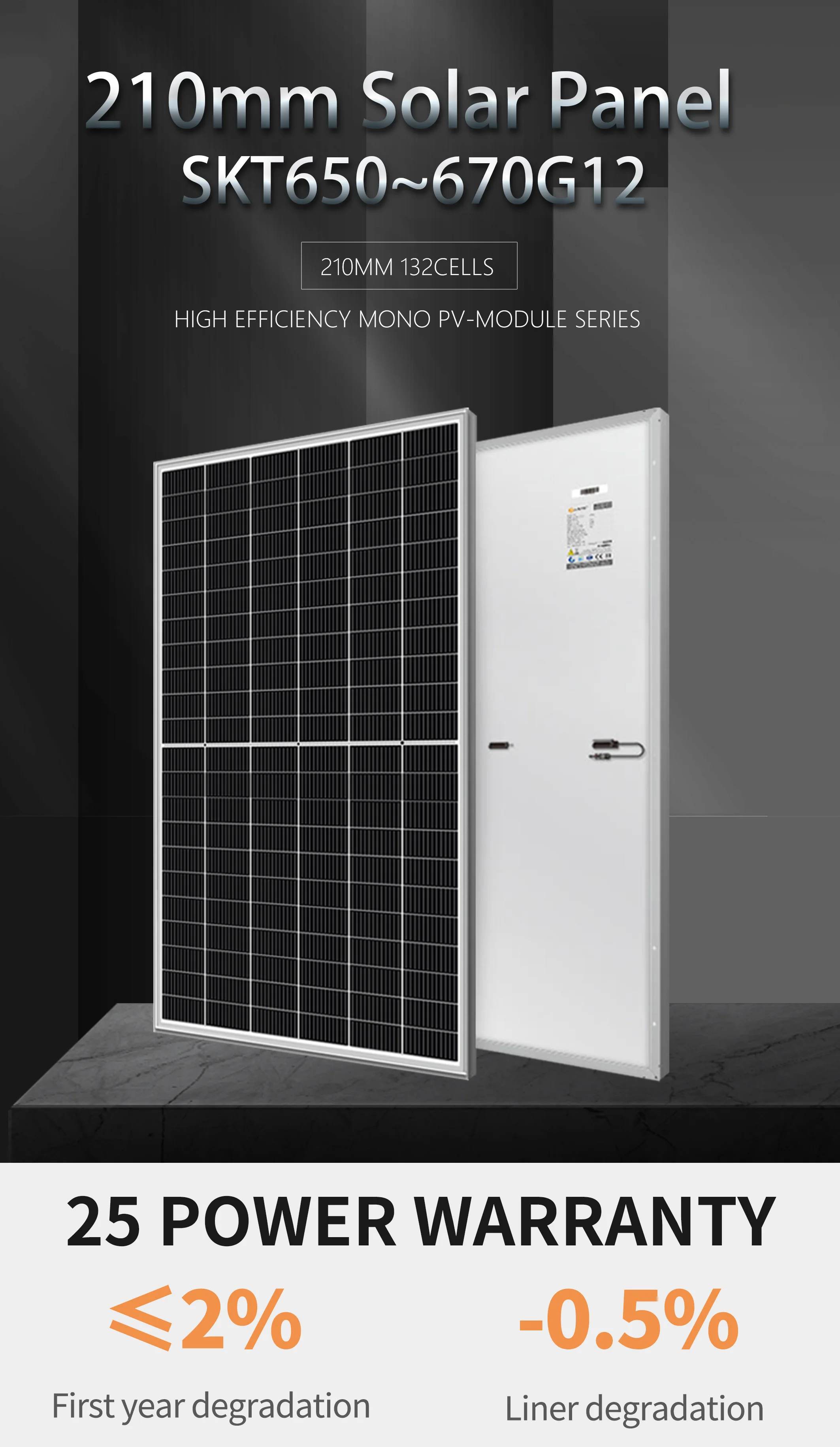 Sunket Trina Bifacial Solar Panels Vertex 650w 600w 670w 700w 600wp ...