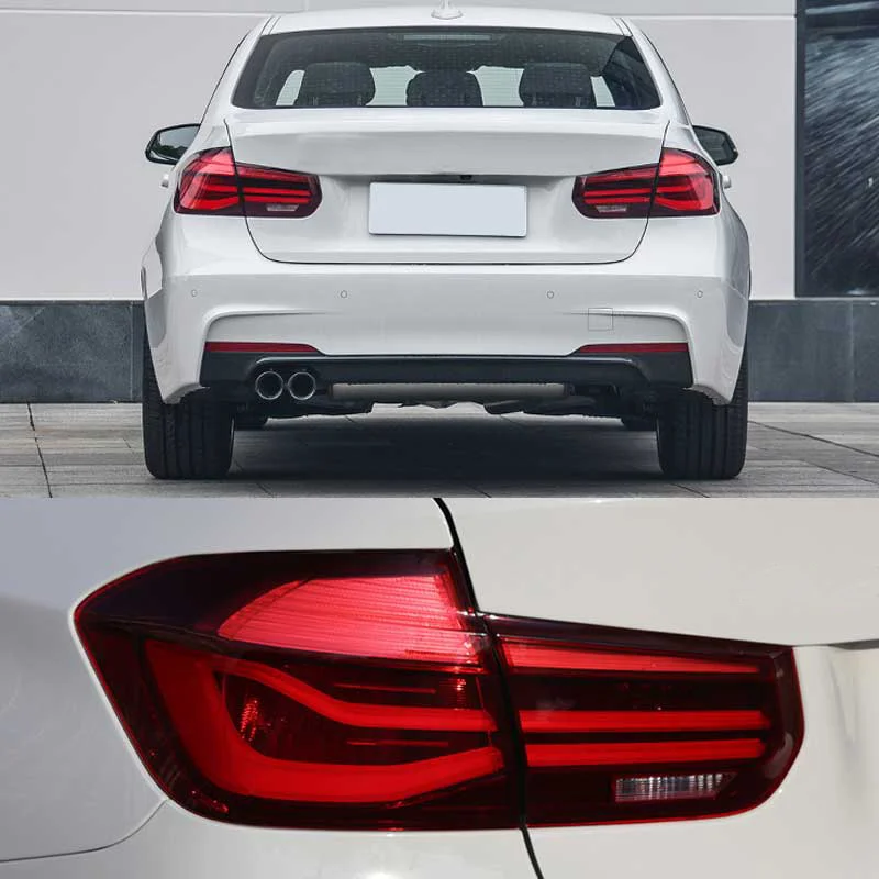Cy Red Clear Led Taillights For Bmw 3 Series F30 Running Light Car Led ...