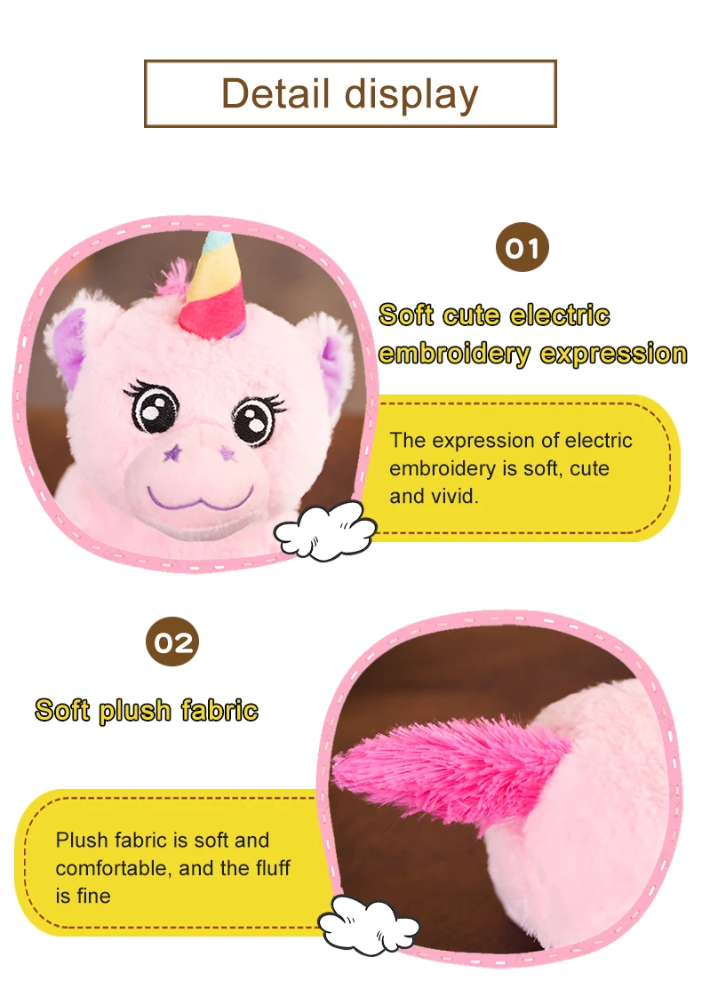 Custom Soft Toy Stuffed Animal Snap Bracelet Plush Slap Bracelet Kids ...