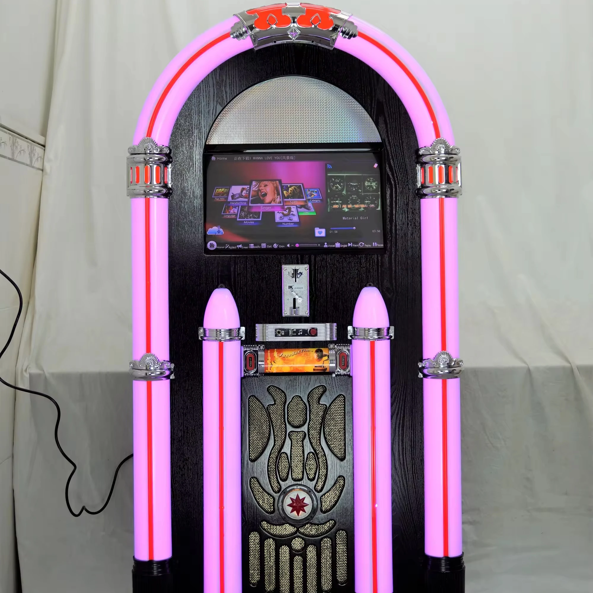 Retro Largest Jukebox With Built In Blue-tooth Vinyl Lp Record Player ...