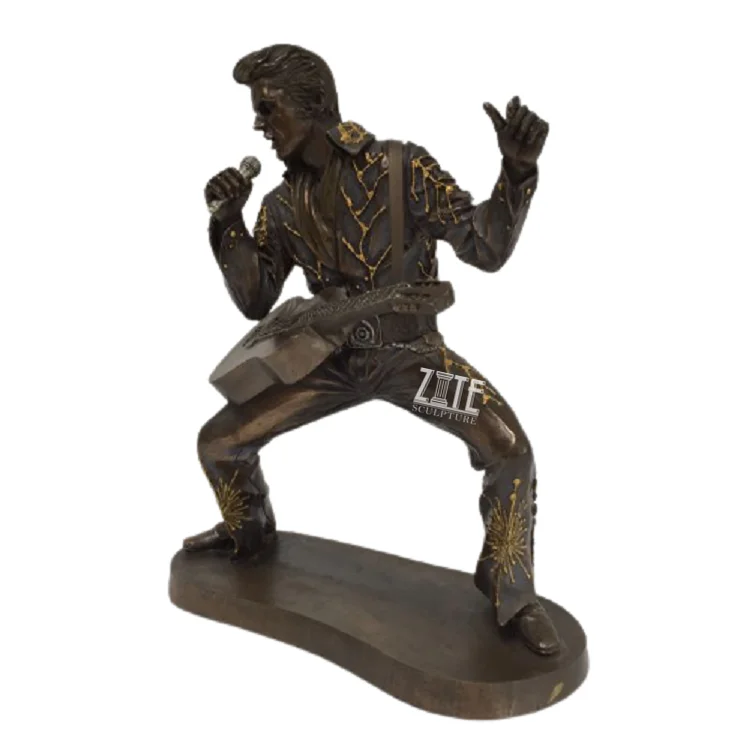 Outdoor Garden Life Size Brass Bronze Elvis Presley Statue - Buy Bronze ...