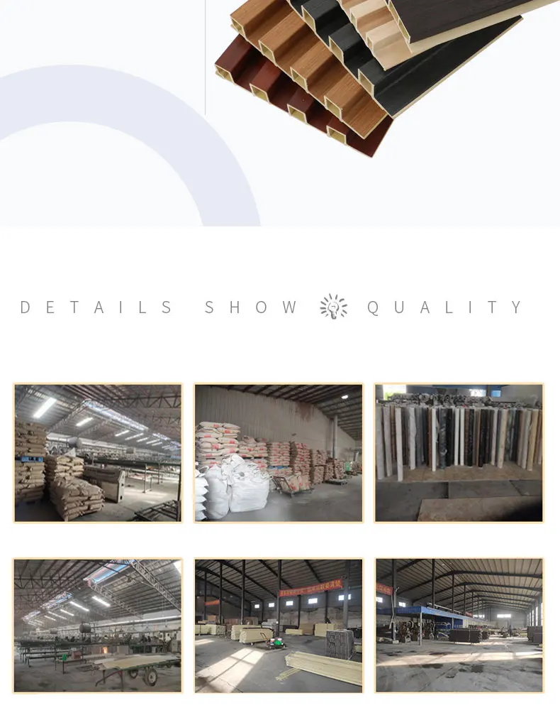 3D WPC Walls Modern Recessed Slats Interior Soundproofing Wpc Interior ...