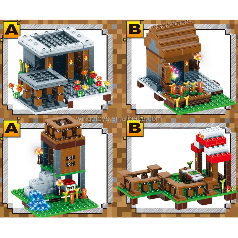 778pcs Compatible My World Building Blocks Village City Tree House ...
