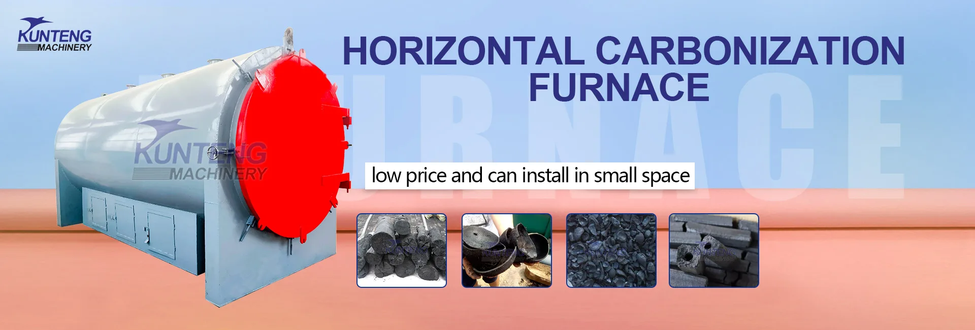 Fir Wood Oak Wood Carbon Making Machine Nut Shell Biomass Carbonization ...