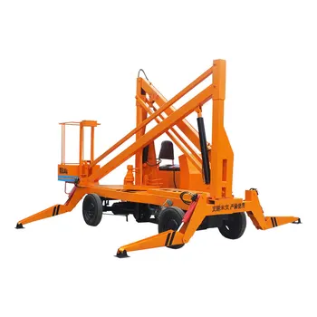 Towable Man Lift Trailer Spider Boom Lift Cherry Picker Cylinder ...