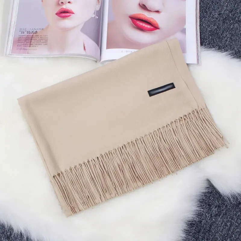 Warm Winter Scarves - Wholesale Solid Color Faux Cashmere